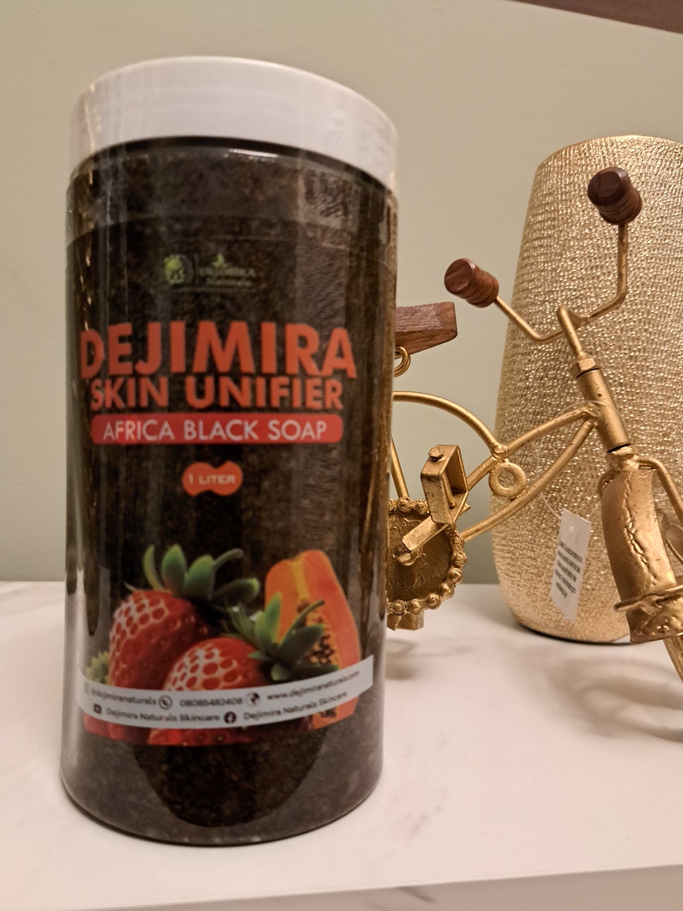 Dejimira Skin Unifier Black Soap - 1 Litre – Venus Skin Care